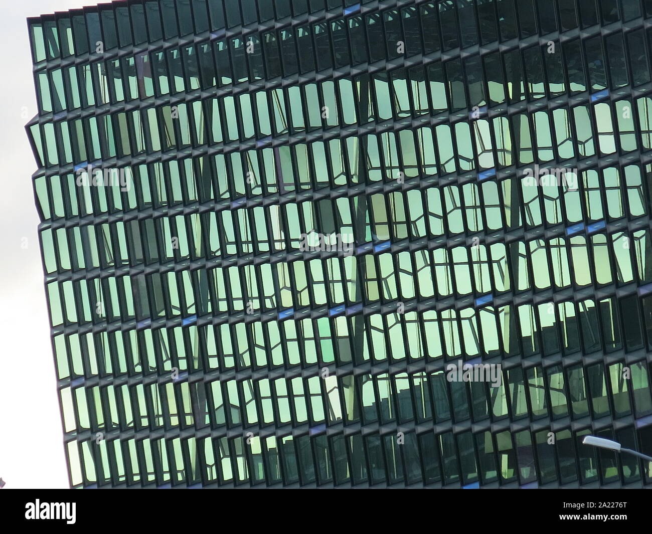 An elevation of Reykjavik's award-winning Harpa Concert Hall with its ...