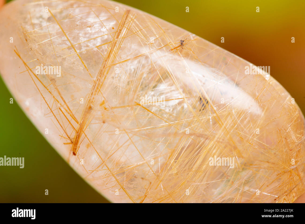 rutile mineral specimen stone rock gem quartz crystal Stock Photo - Alamy