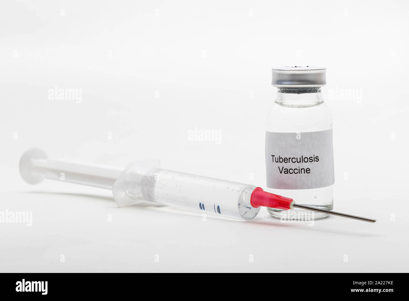 Medical concept showing medical a medical vial reading Tuberculosis ...