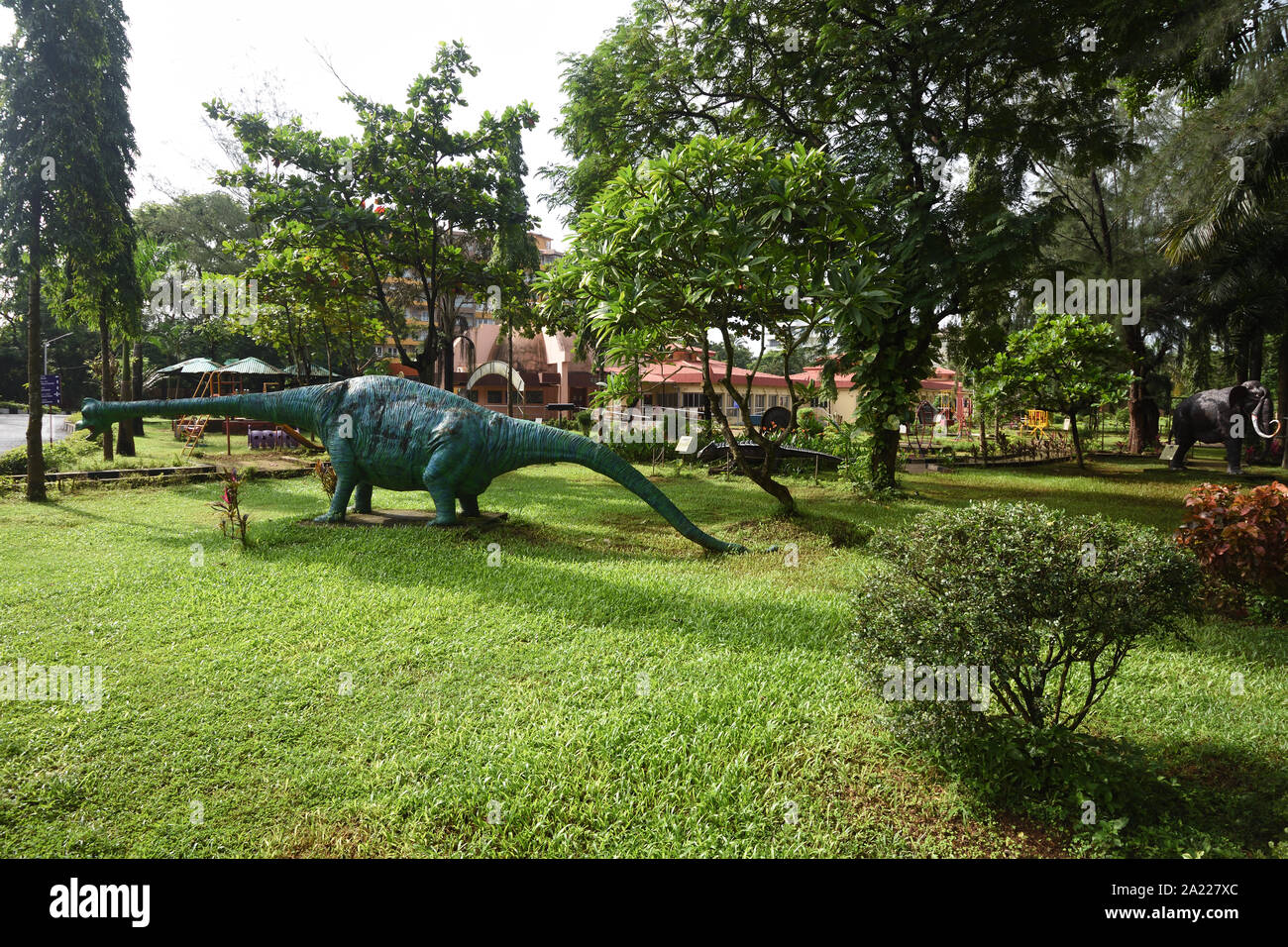 Dinosaur - fibreglass statue at the Science Park, Goa Science Centre ...
