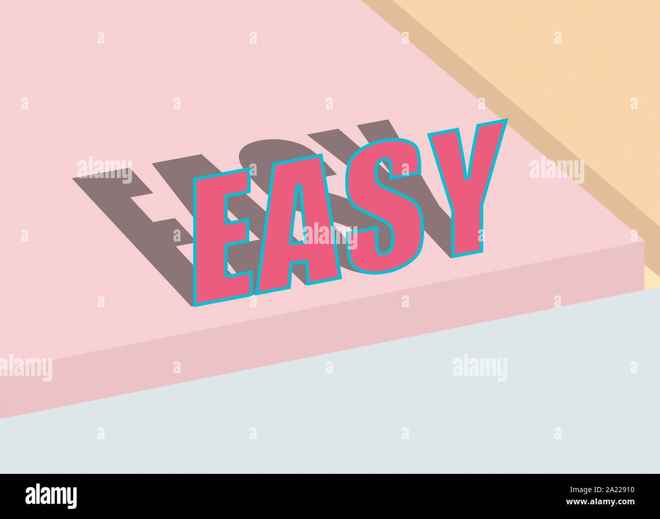 easy modern word write Stock Photo - Alamy