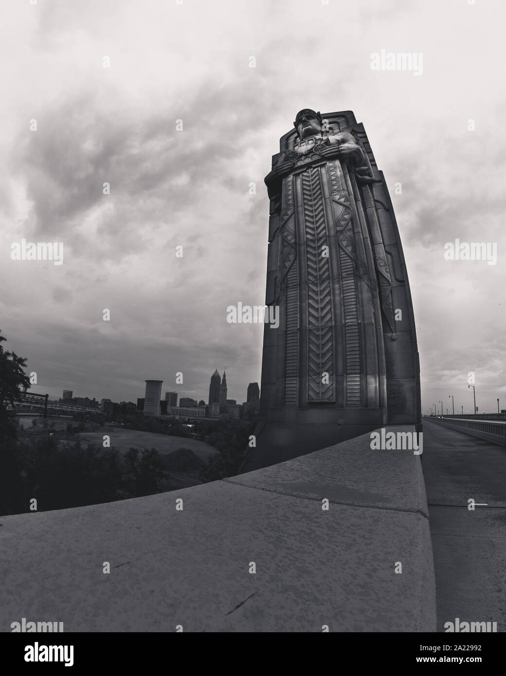 Guardians of Traffic Statue Cleveland Ohio Stock Photo - Alamy