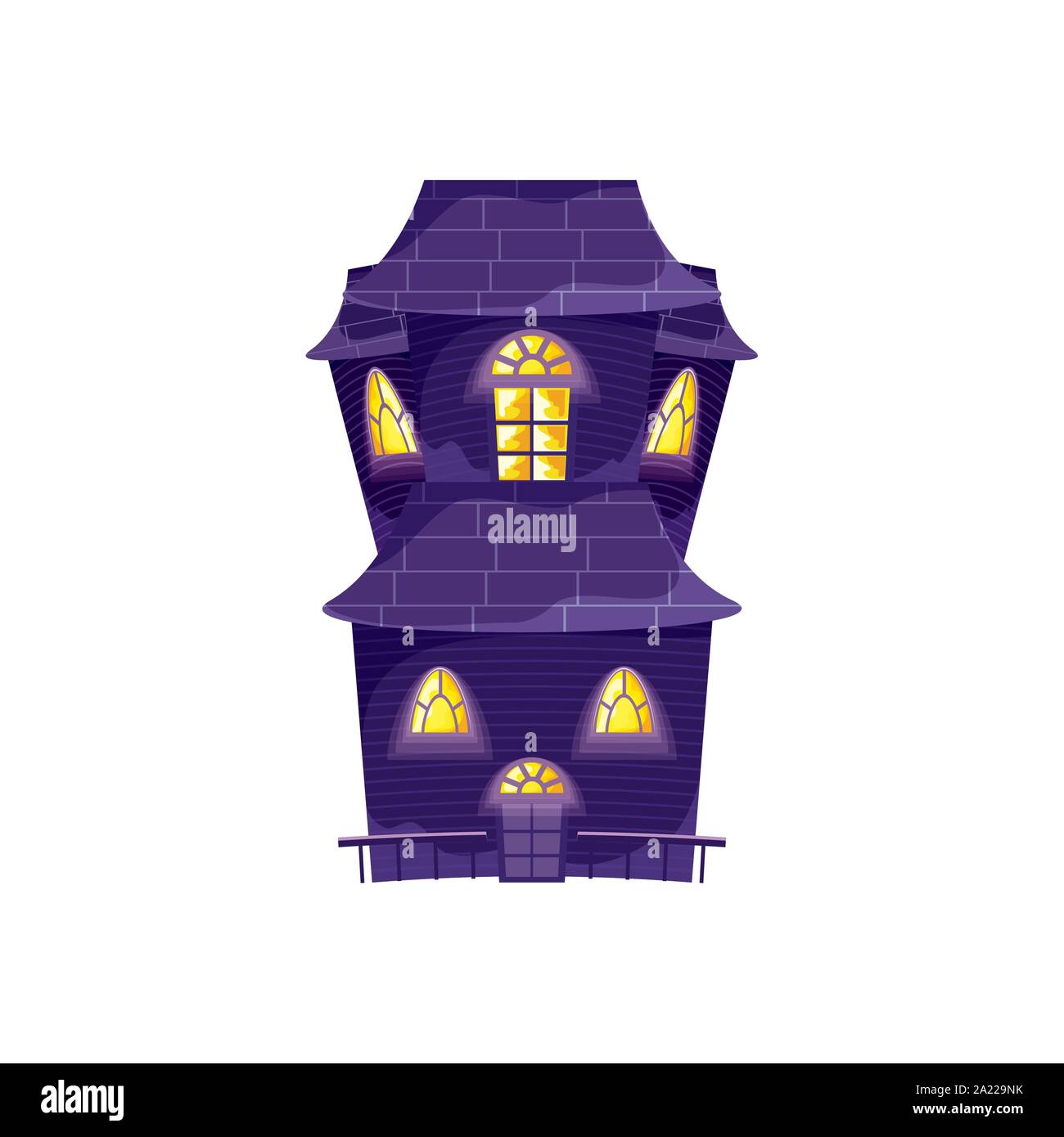 halloween horror house on white background vector illustration design ...