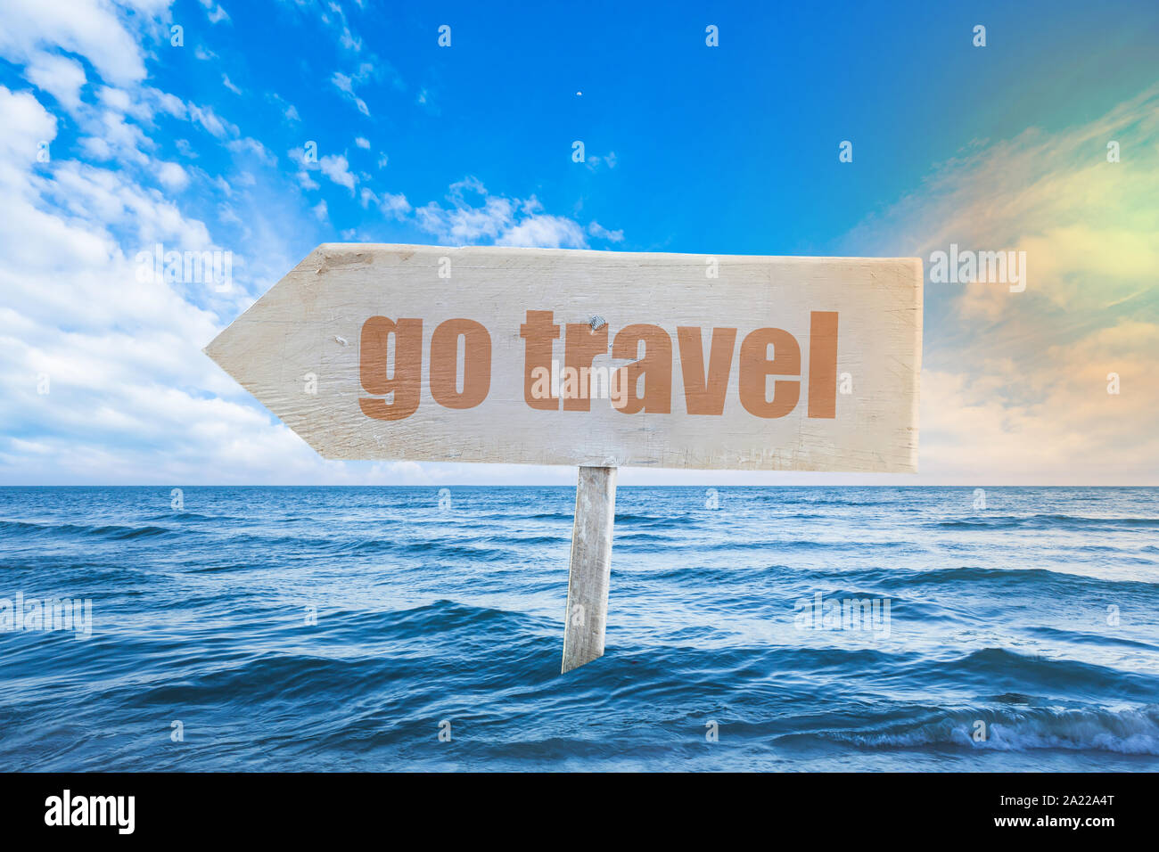 go travel sign Stock Photo - Alamy