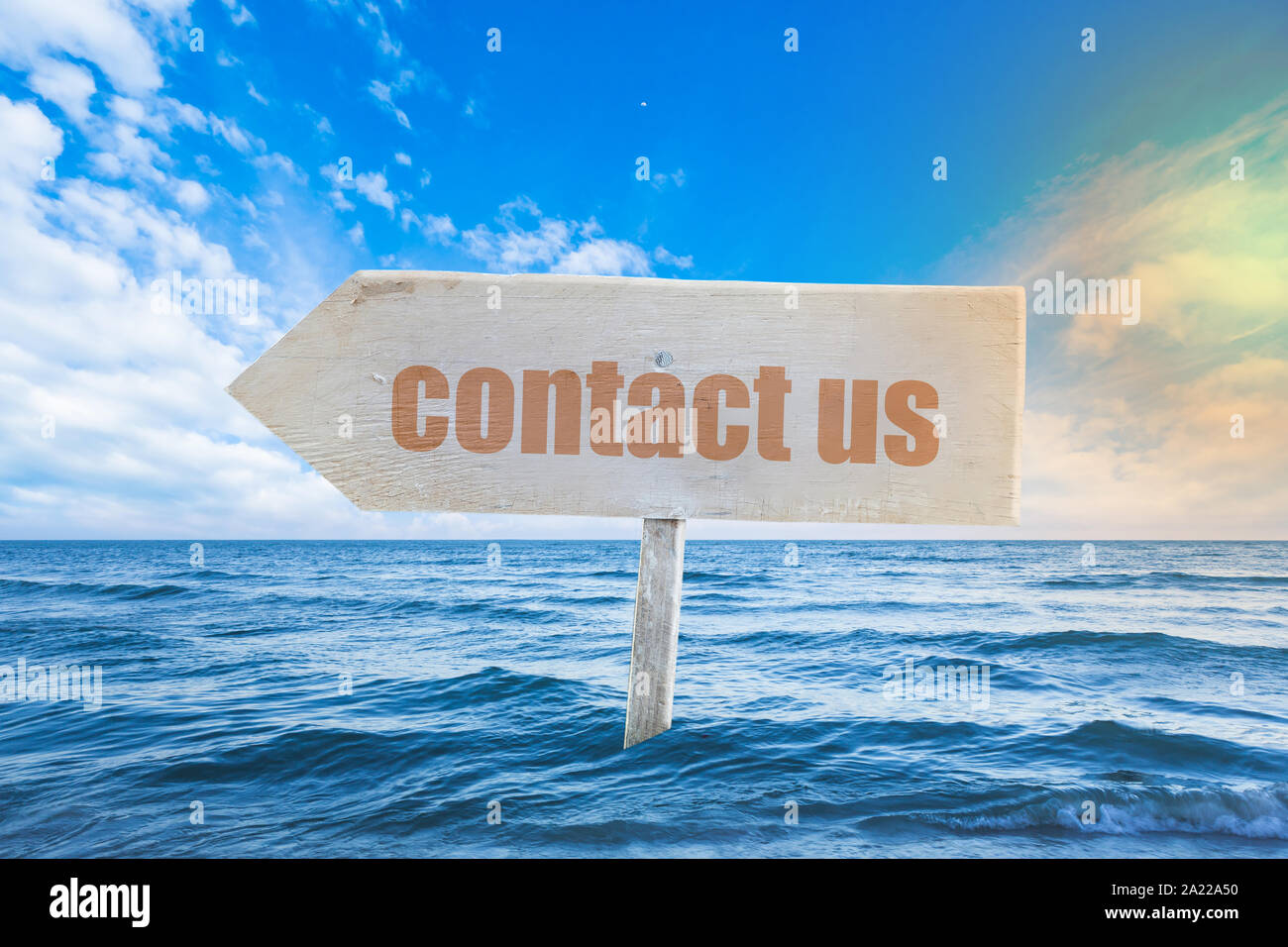 contact us sign Stock Photo - Alamy