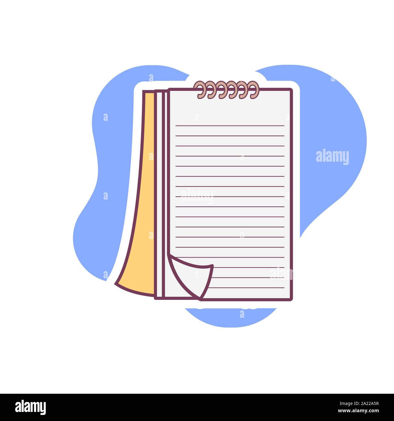 Notebooks, notepads, memo pads, planners, organizers vector ...