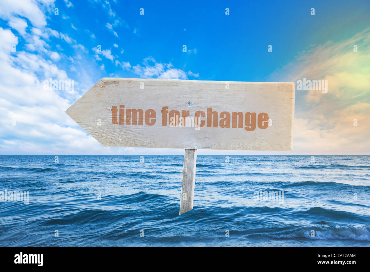time for change sign Stock Photo - Alamy