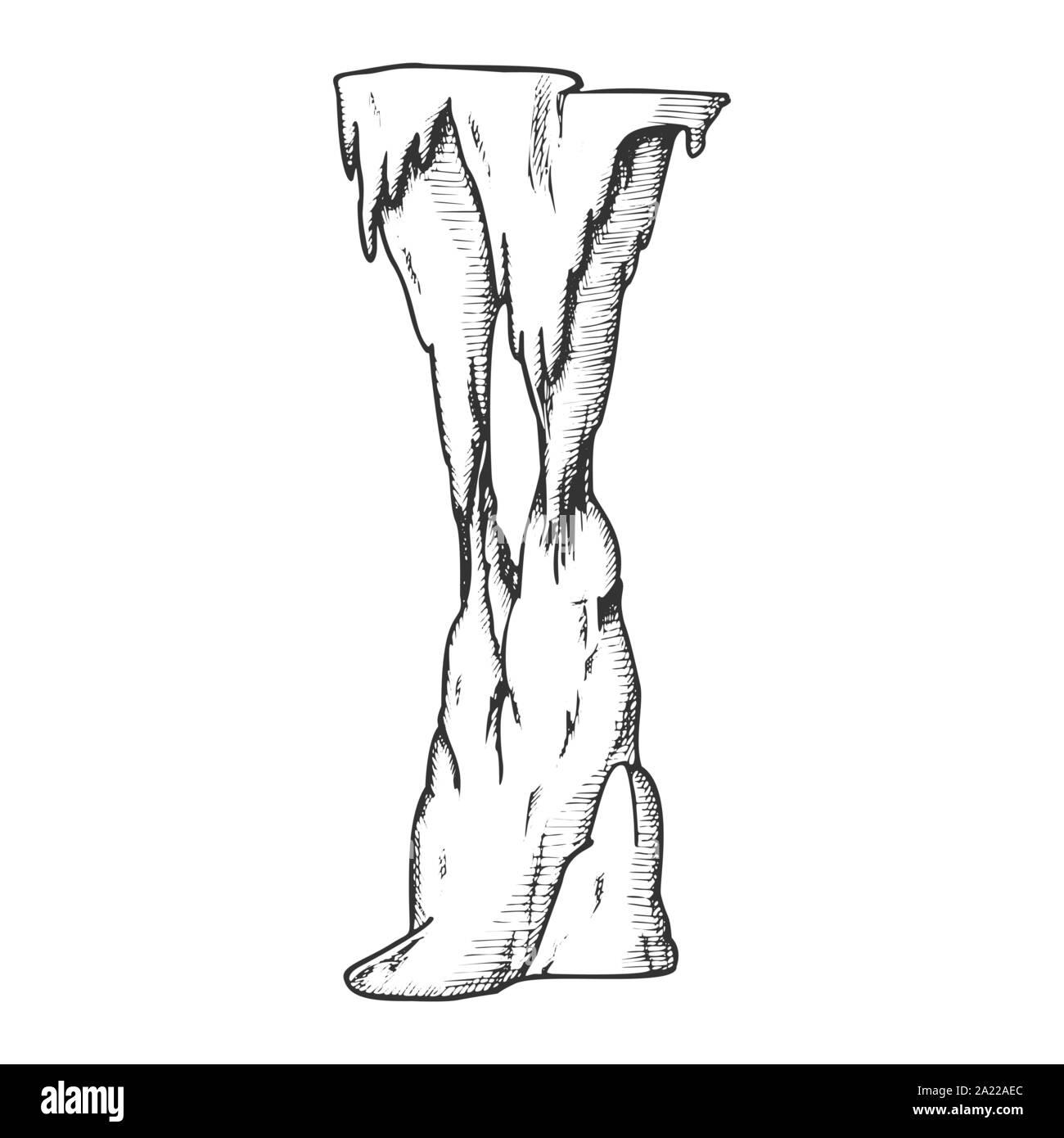 Stalactite Clipart Stalactites Cave Stalagmite Black White Drawing ...