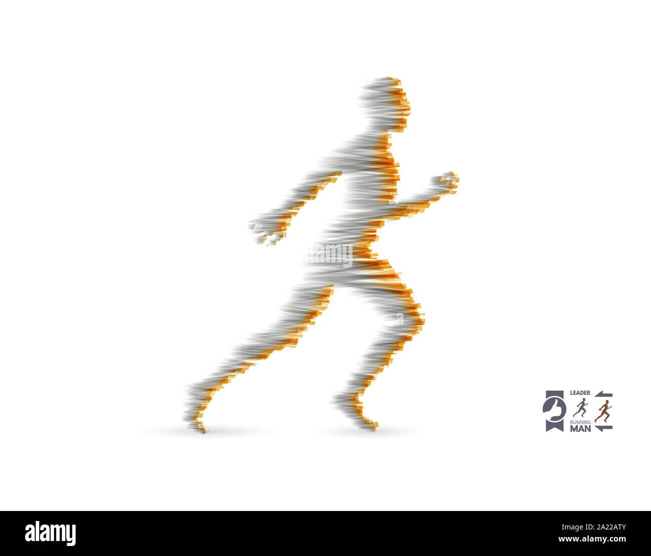 Running man. Design for sport and business. Sport concept. Vector ...