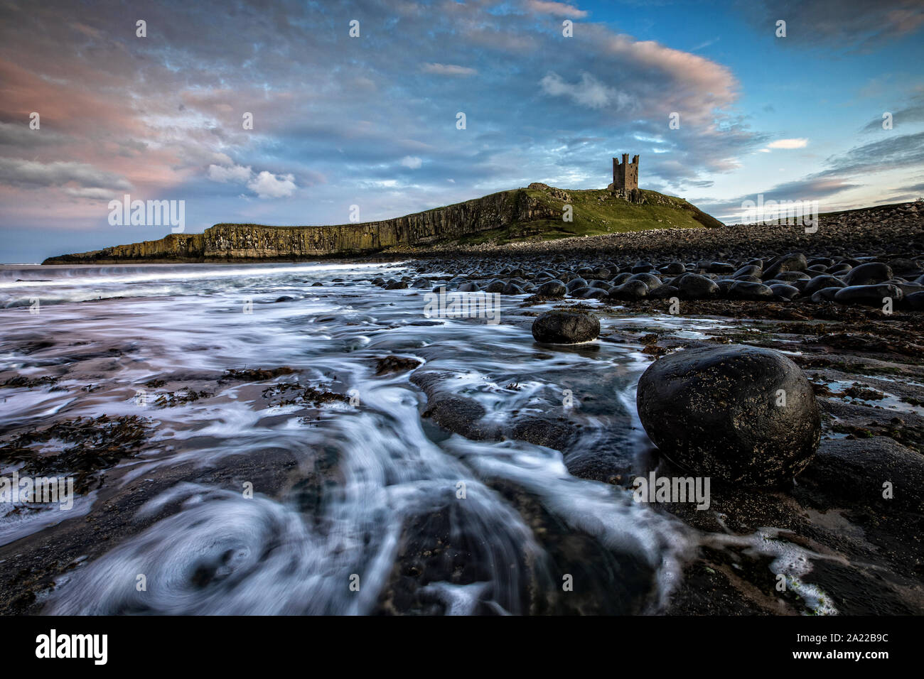 Dunstanburgh Castle in Northumberland Stock Photo - Alamy