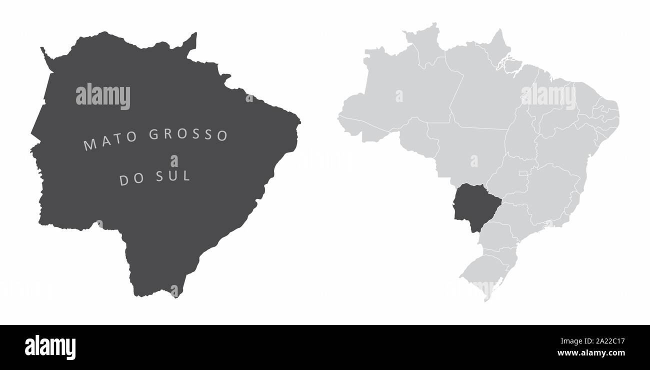 Mato grosso map Stock Vector Images - Alamy