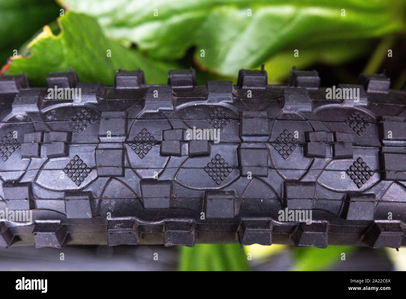 Close up of the tyre tread on a pedal bike in the UK Stock Photo - Alamy