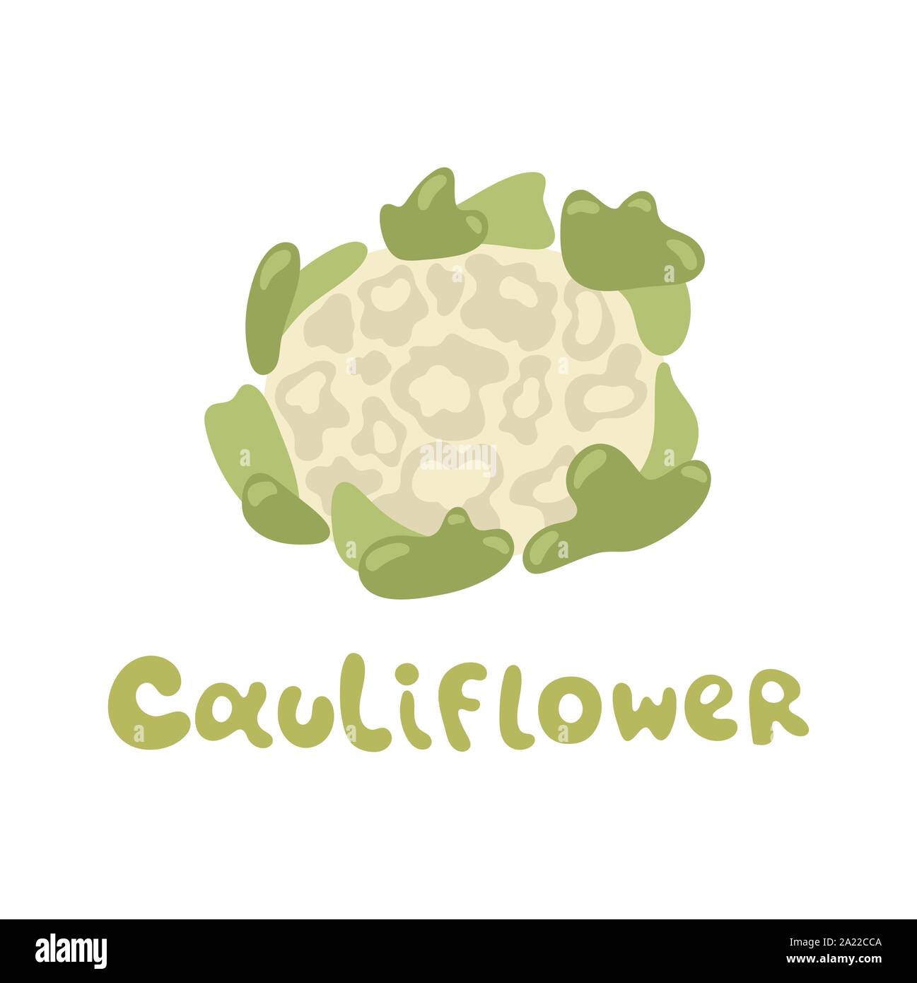 Vegetable cartoon cauliflower hi-res stock photography and images - Alamy