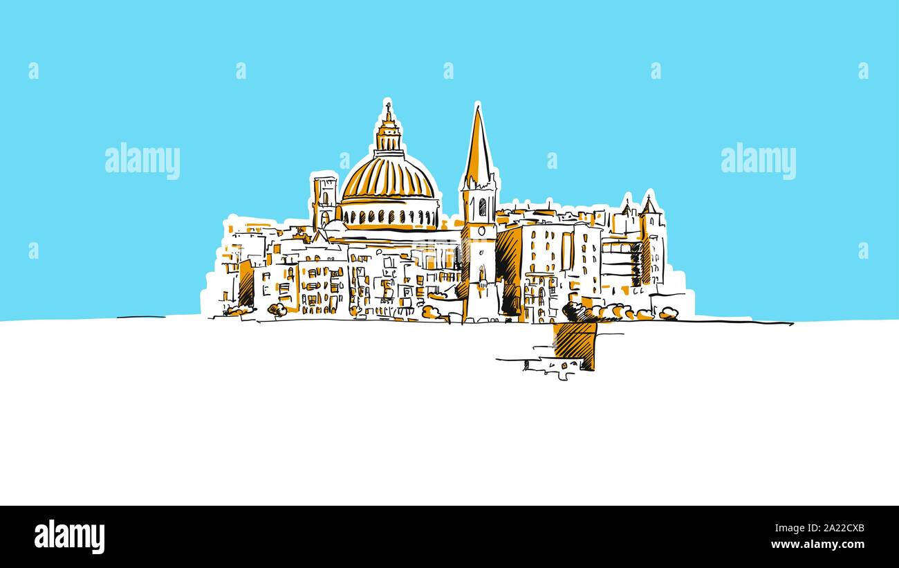 City sightseeing malta Stock Vector Images - Alamy