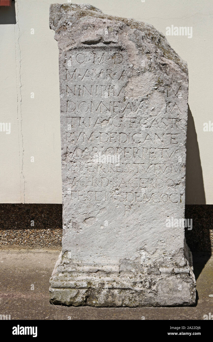 Stone base dedicated to the God Jupiter, Dolichenus, 100-500 A.D ...