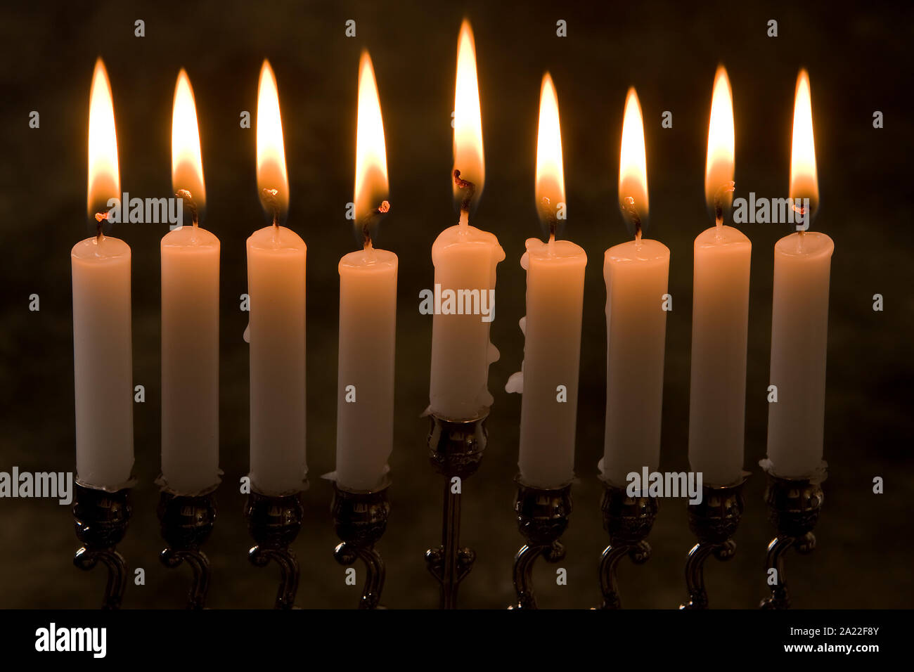 Jewish menorah in synagogue jewish hi-res stock photography and images ...