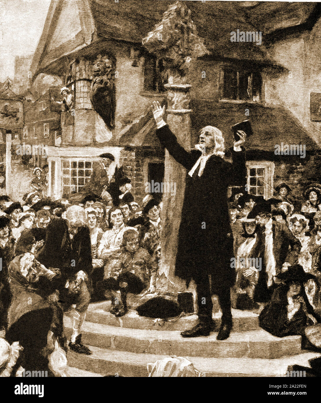 John wesley preaching hi-res stock photography and images - Alamy