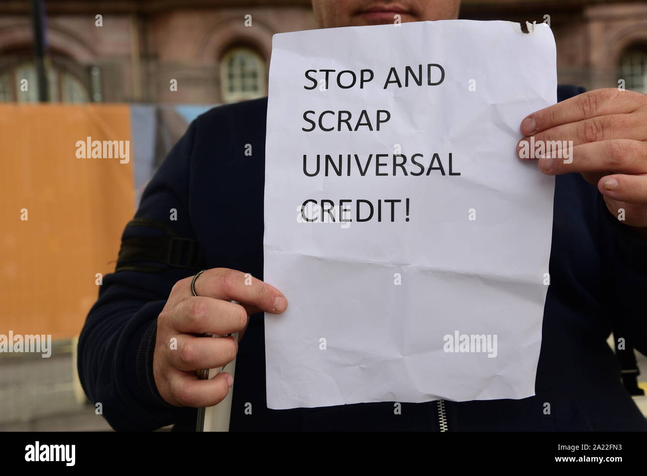 Protest at universal credit hi-res stock photography and images - Alamy