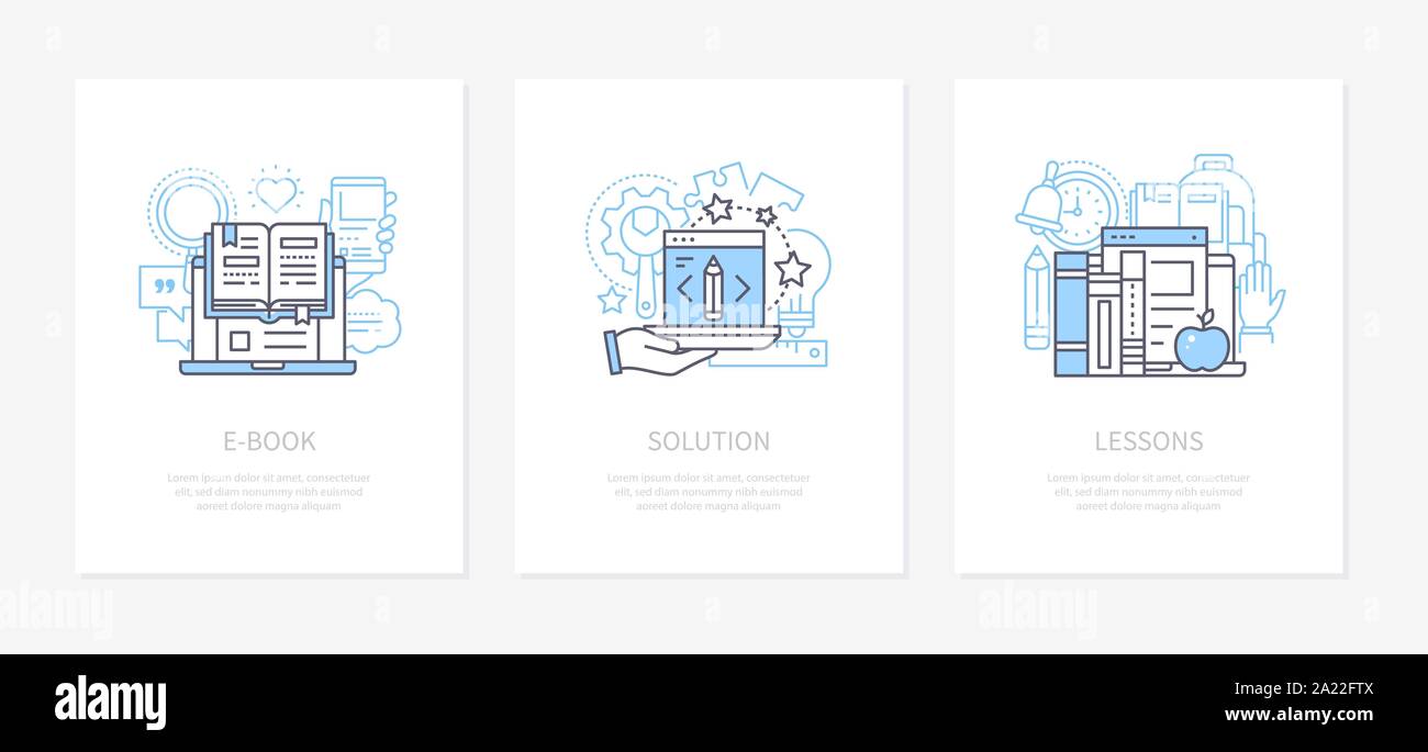 Elearning Stock Vector Images - Alamy