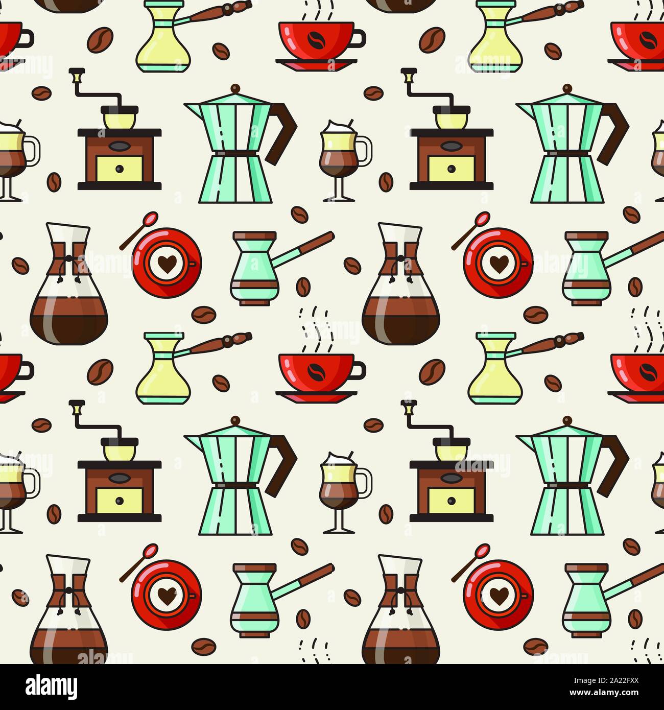 Arabian coffee pots Stock Vector Images - Alamy