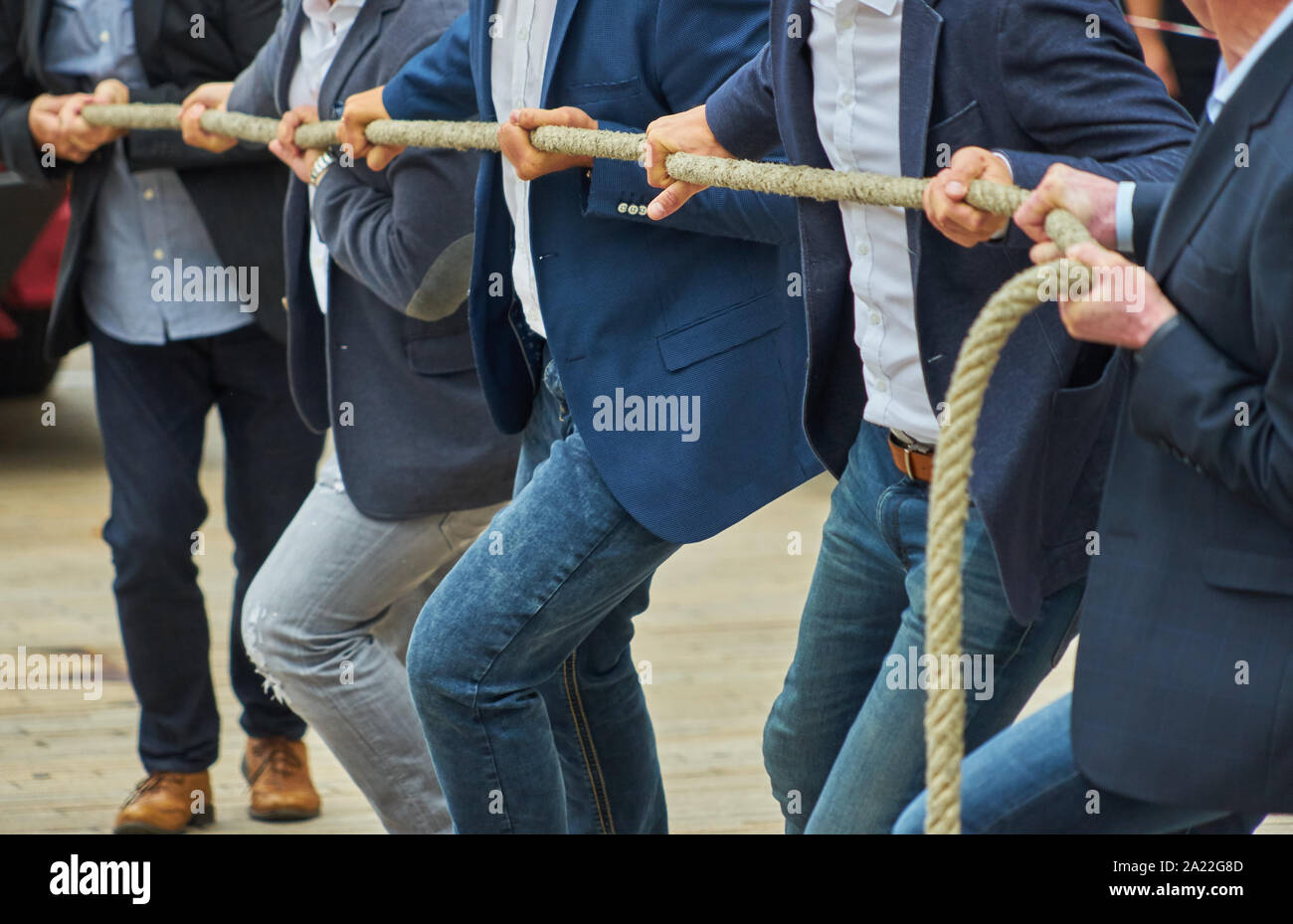 Pulling together hi-res stock photography and images - Alamy