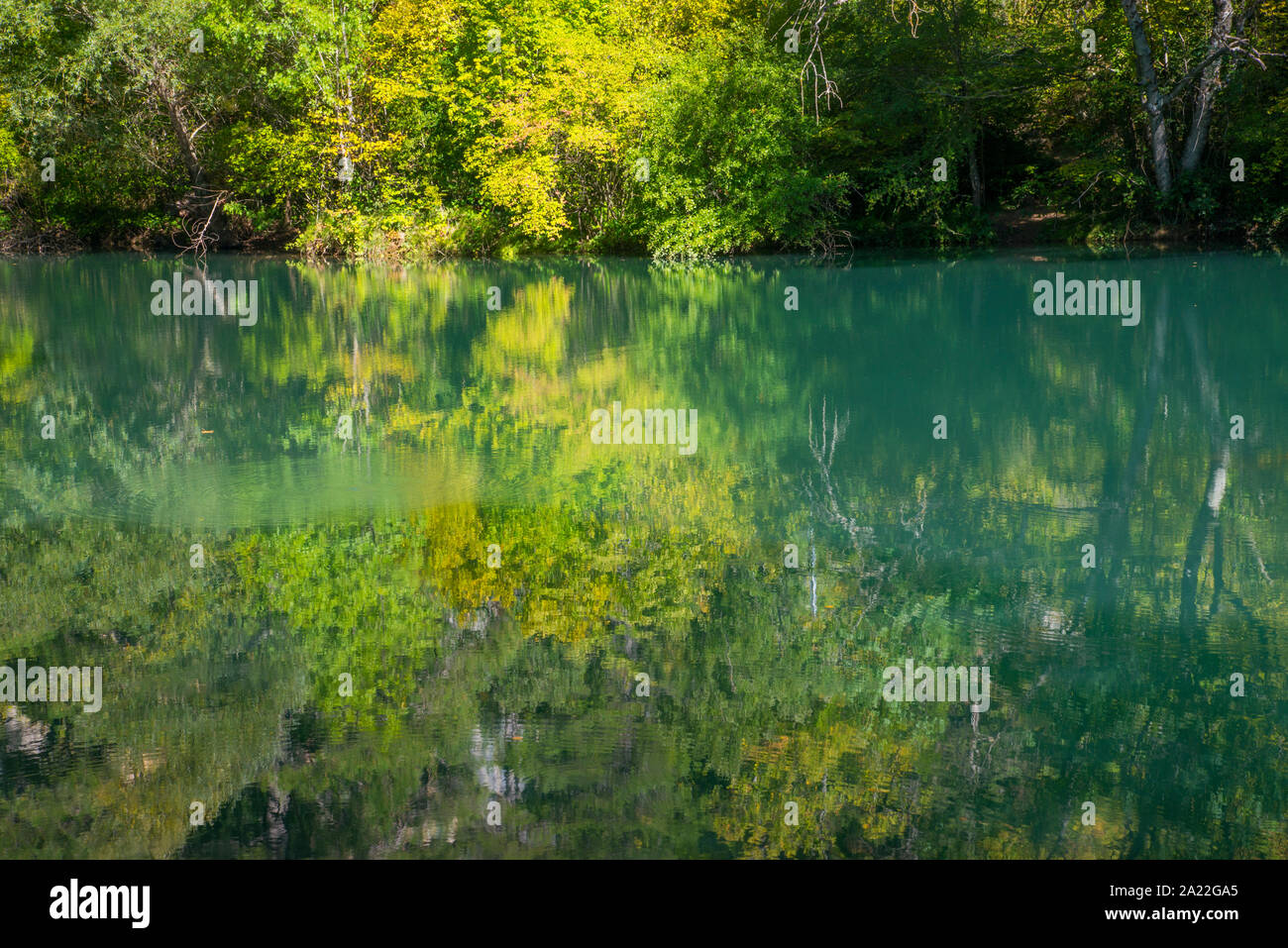 Reflections on water Stock Photo - Alamy
