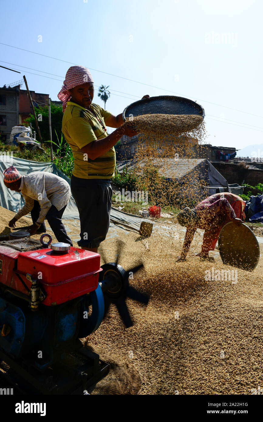Winnowing machine hi-res stock photography and images - Alamy