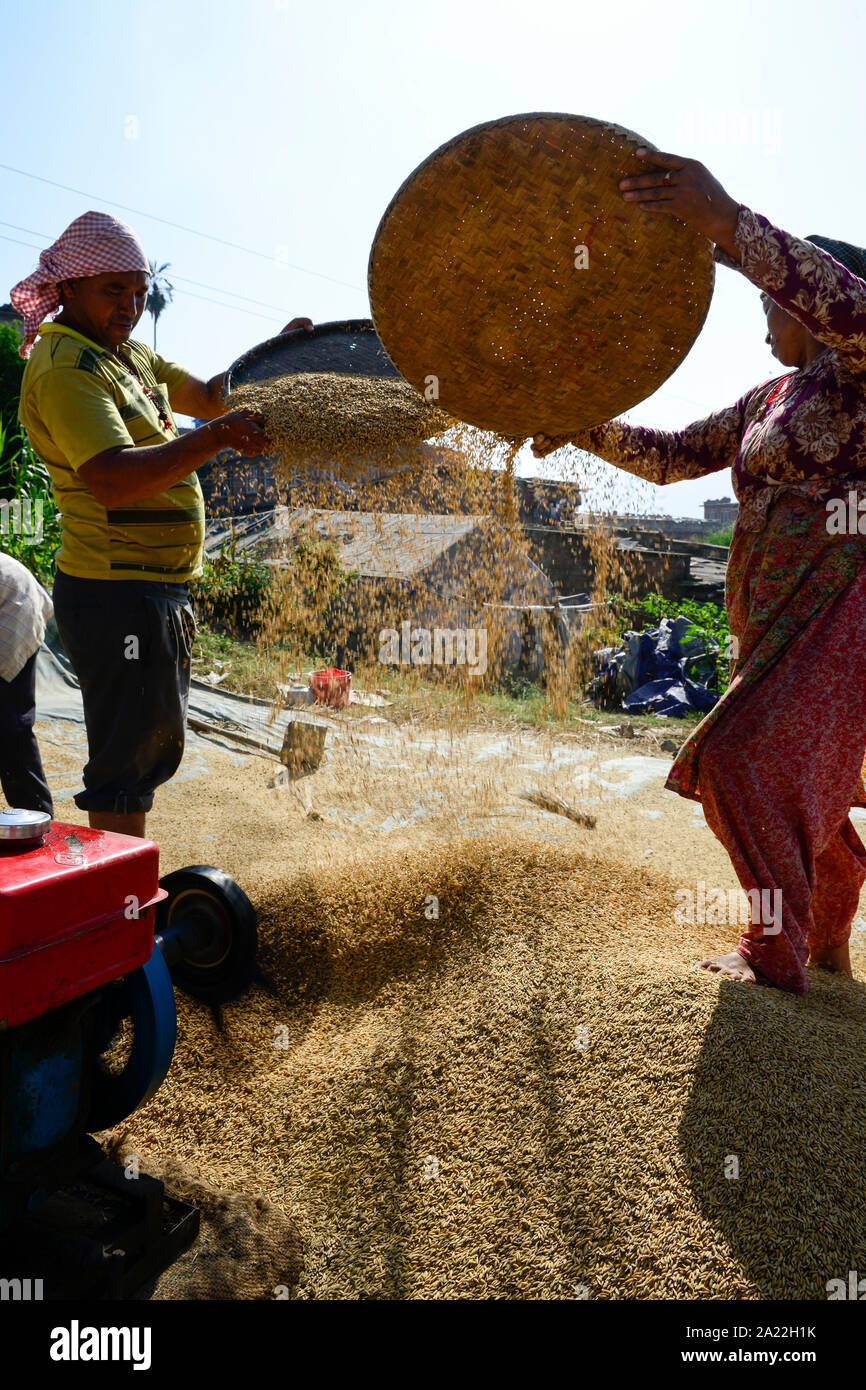 Winnowing machine hi-res stock photography and images - Alamy