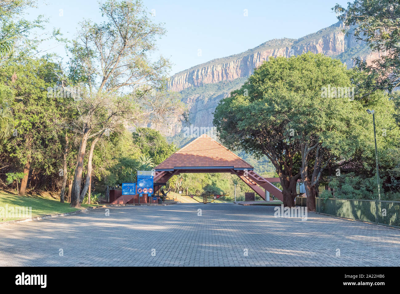 SWADINI, SOUTH AFRICA - MAY 19, 2019: The entrance to the Swadini ...