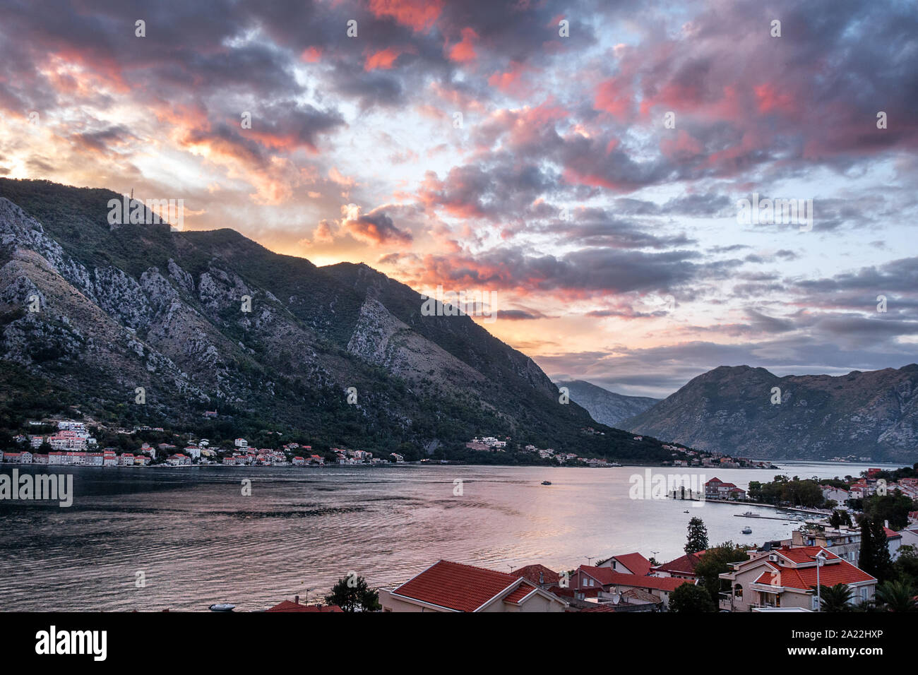 Kotor on Kotor Bay Montenegro Stock Photo - Alamy
