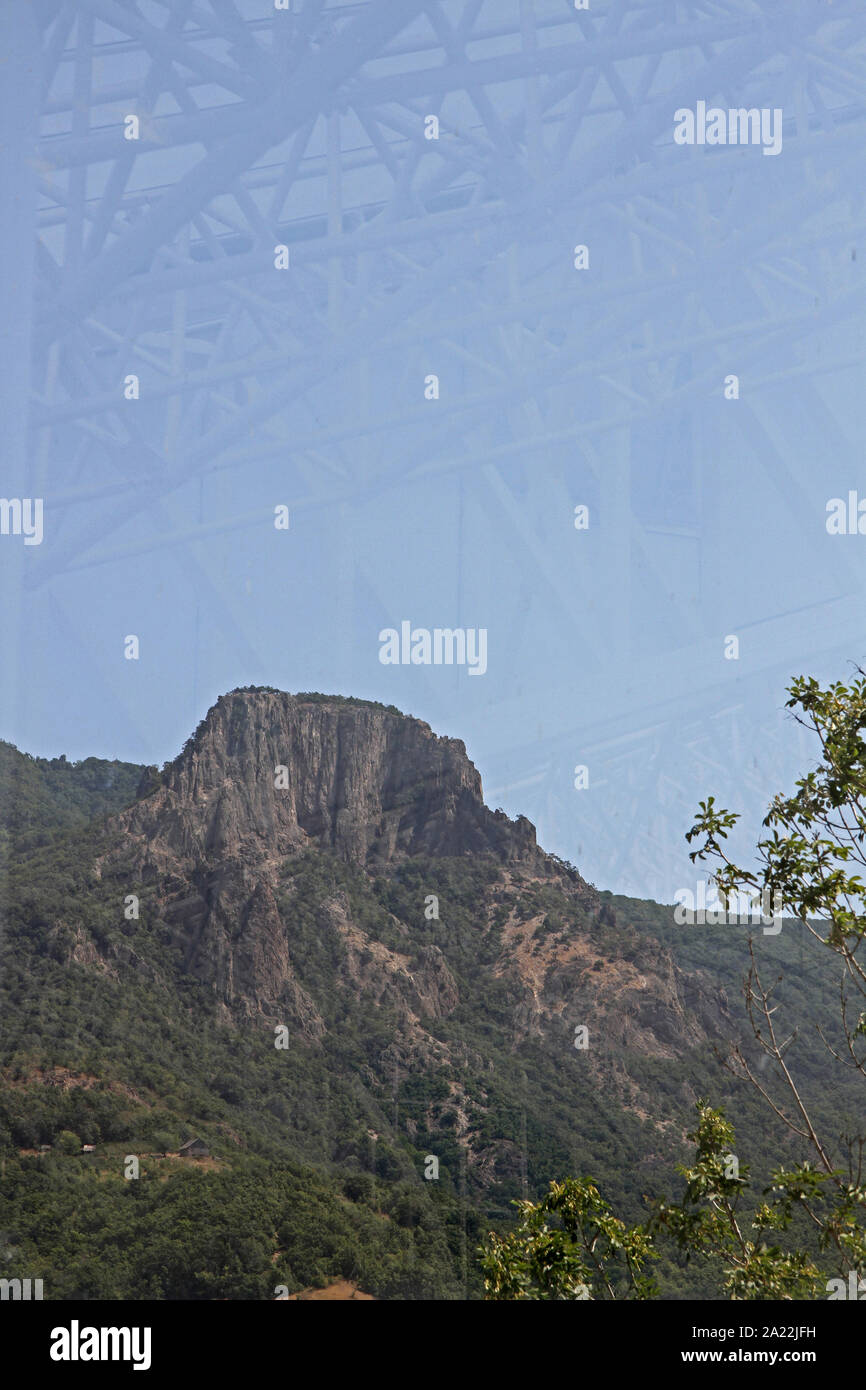 View of ancient boulder worshipped by the ancient balkans in Svinita ...