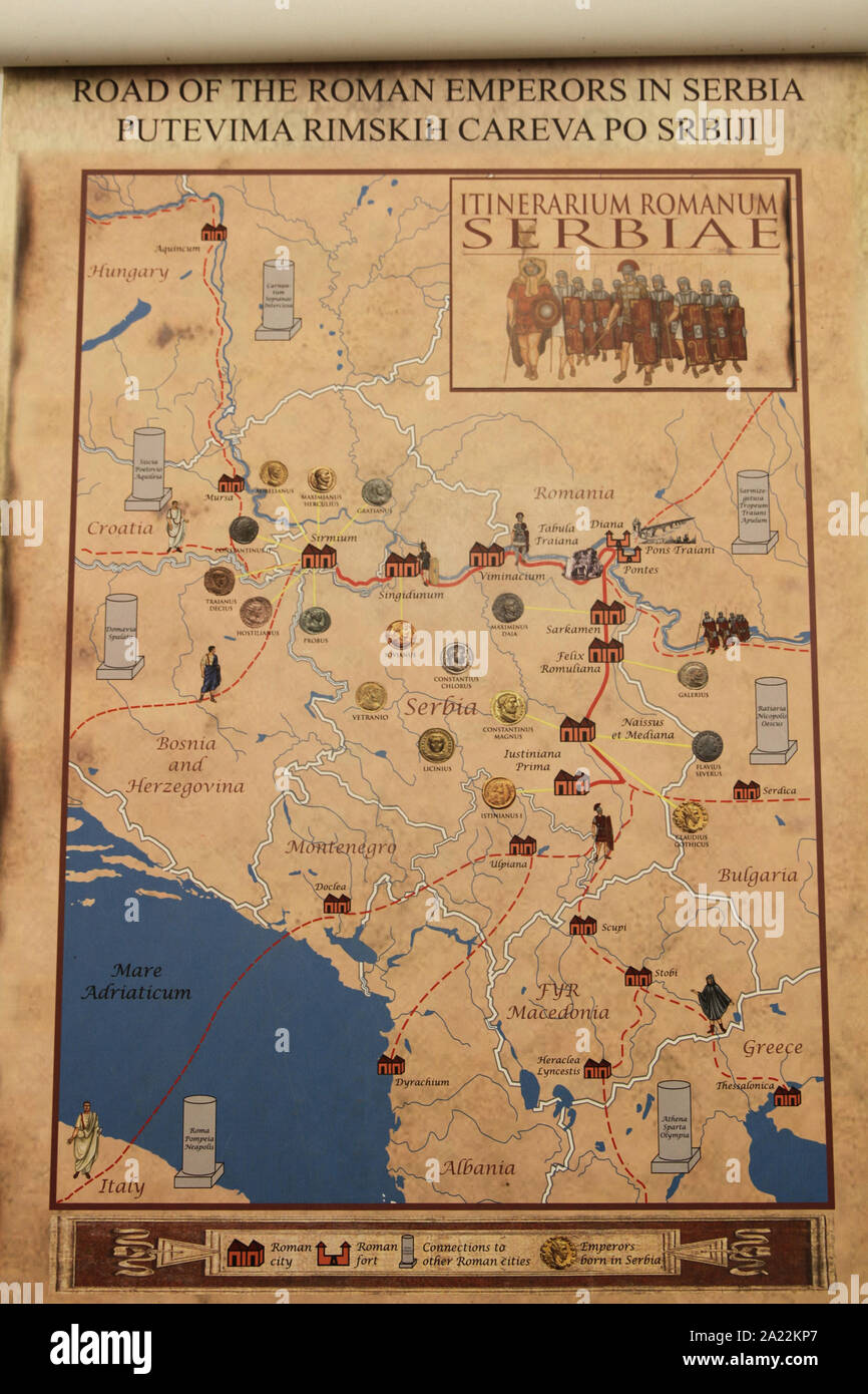 Map roman roads hi-res stock photography and images - Alamy