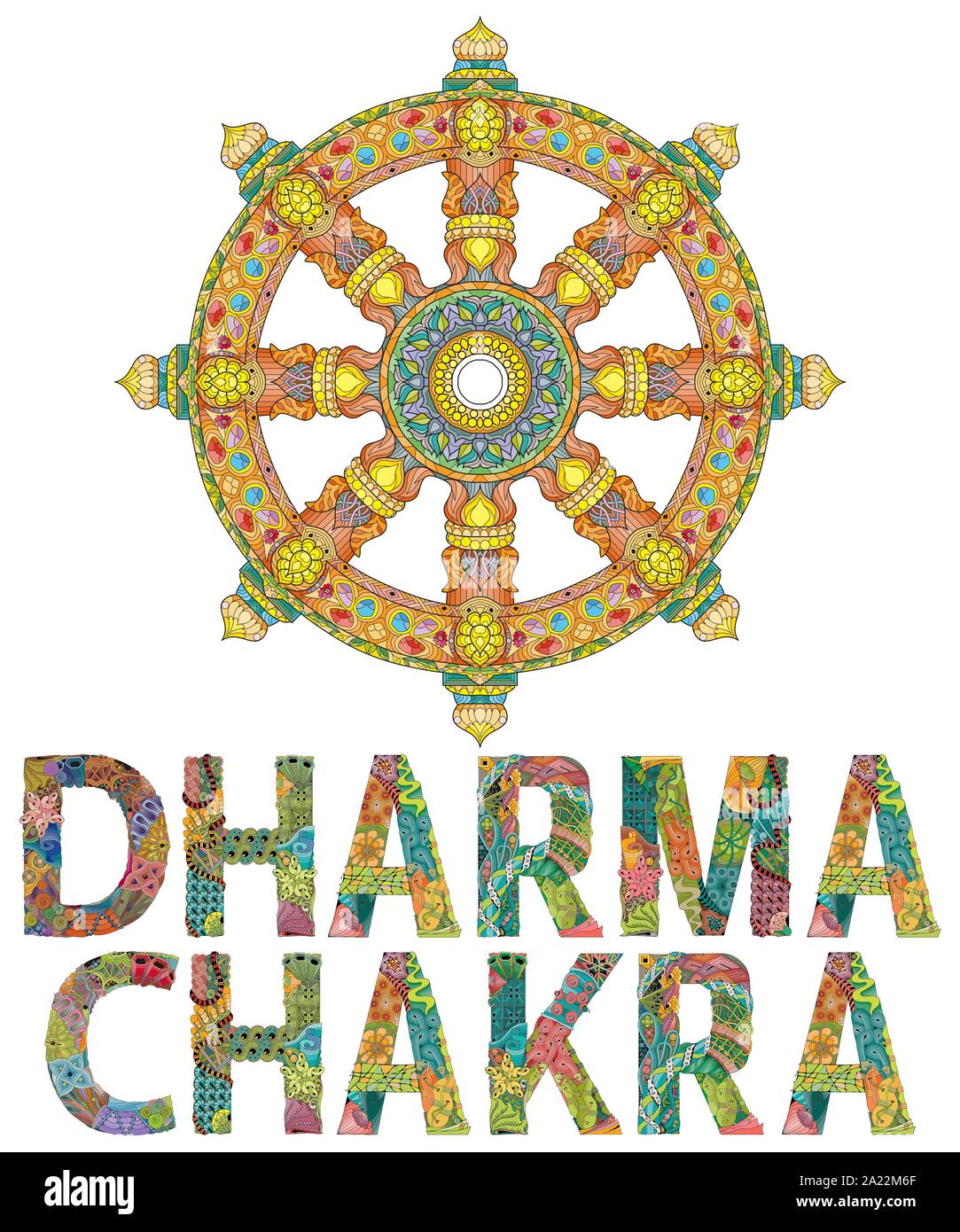 Wheel of samsara Cut Out Stock Images & Pictures - Alamy