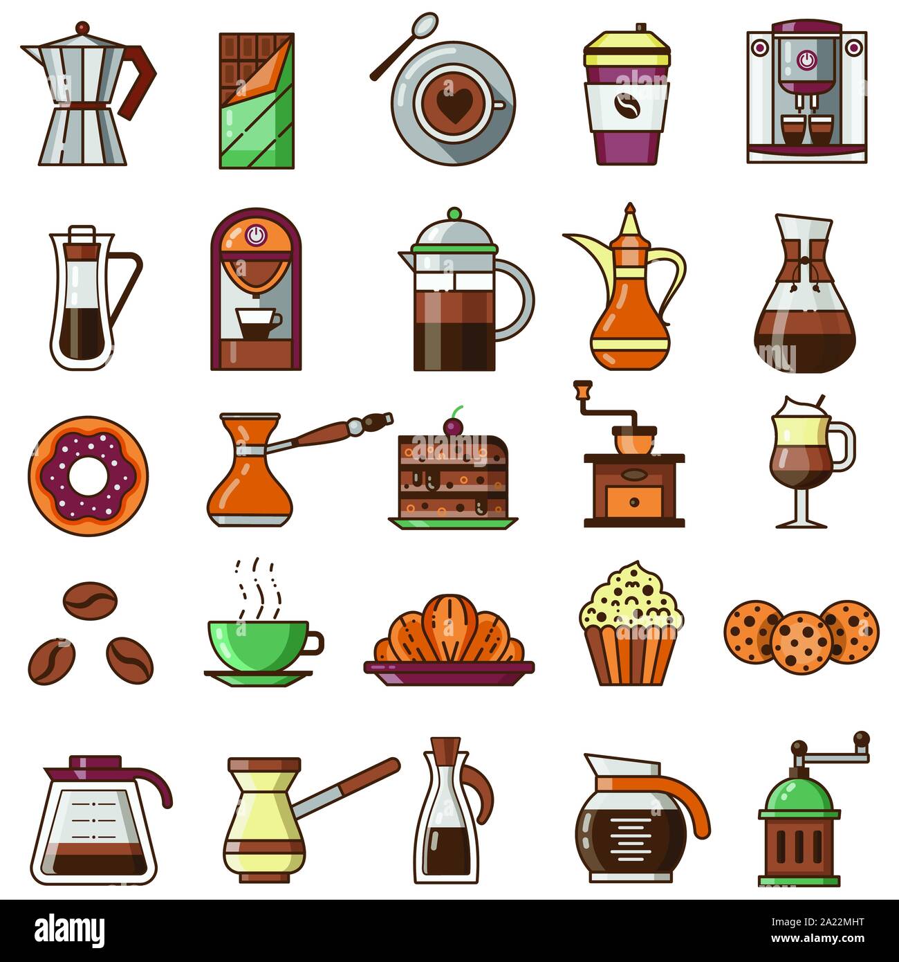 Organic bio cafe shop Cut Out Stock Images & Pictures - Alamy