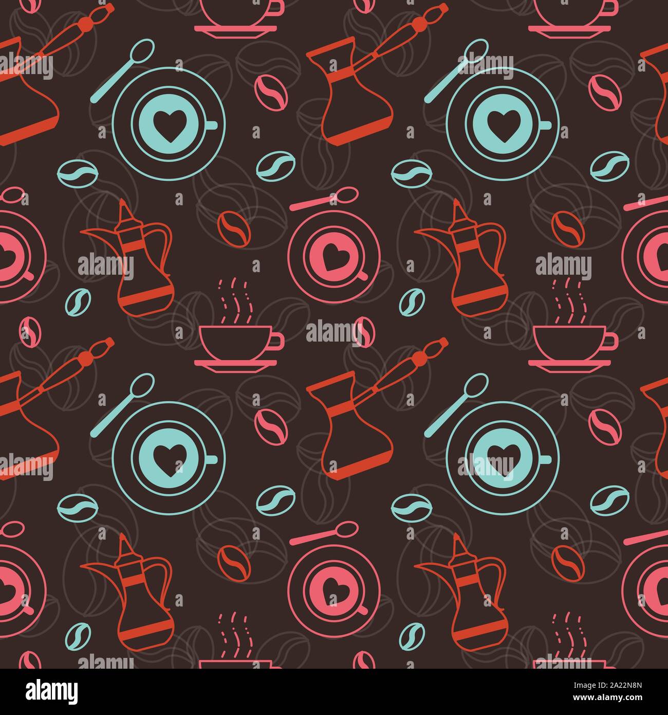 Pink coffee shop Stock Vector Images - Alamy