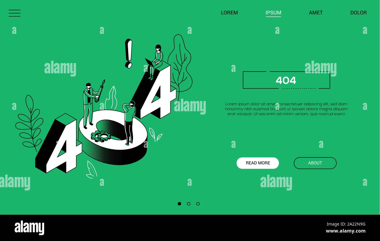 Browser landing page Stock Vector Images - Alamy