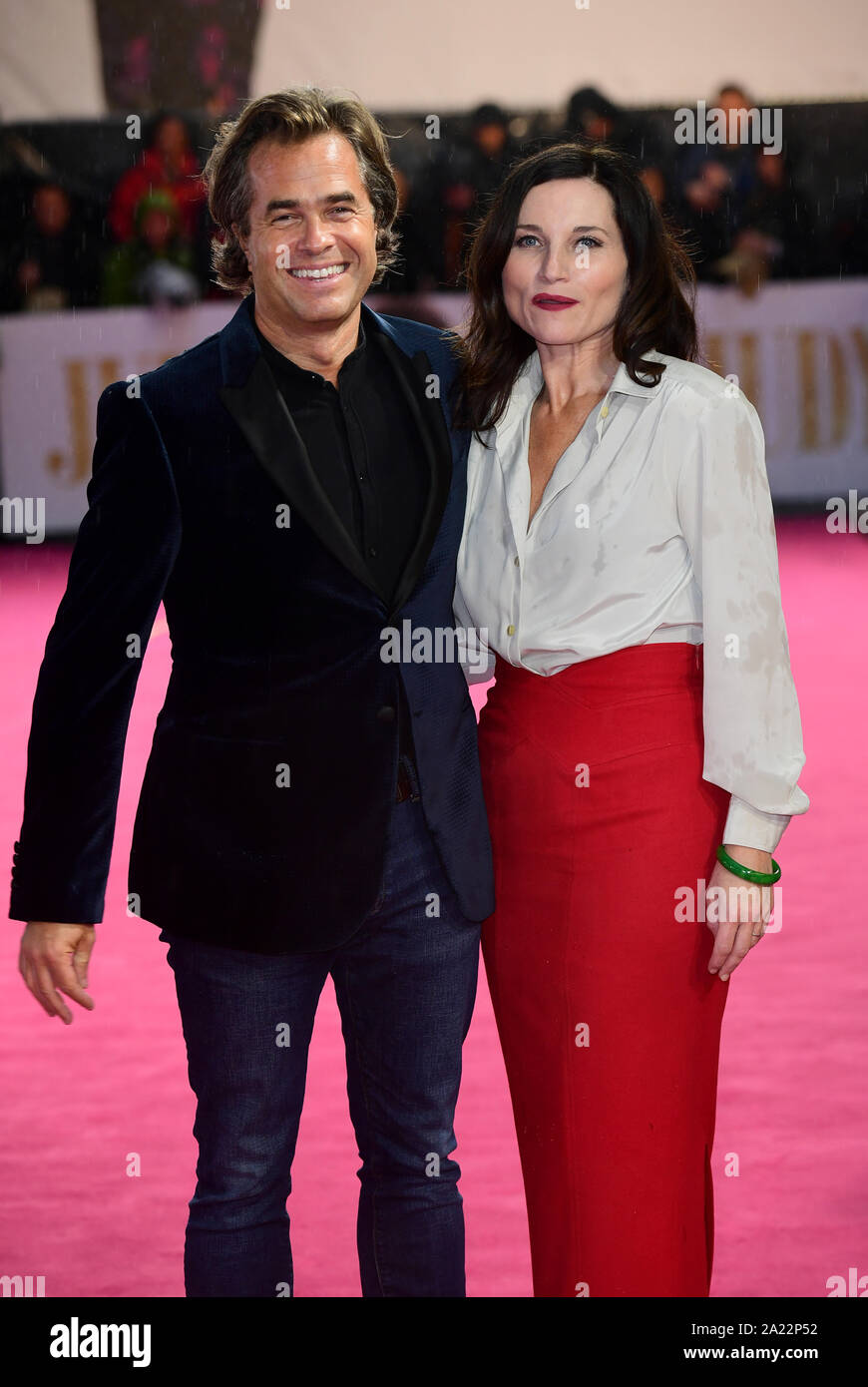 Rupert Goold and wife Kate Fleetwood arriving for the Judy European ...