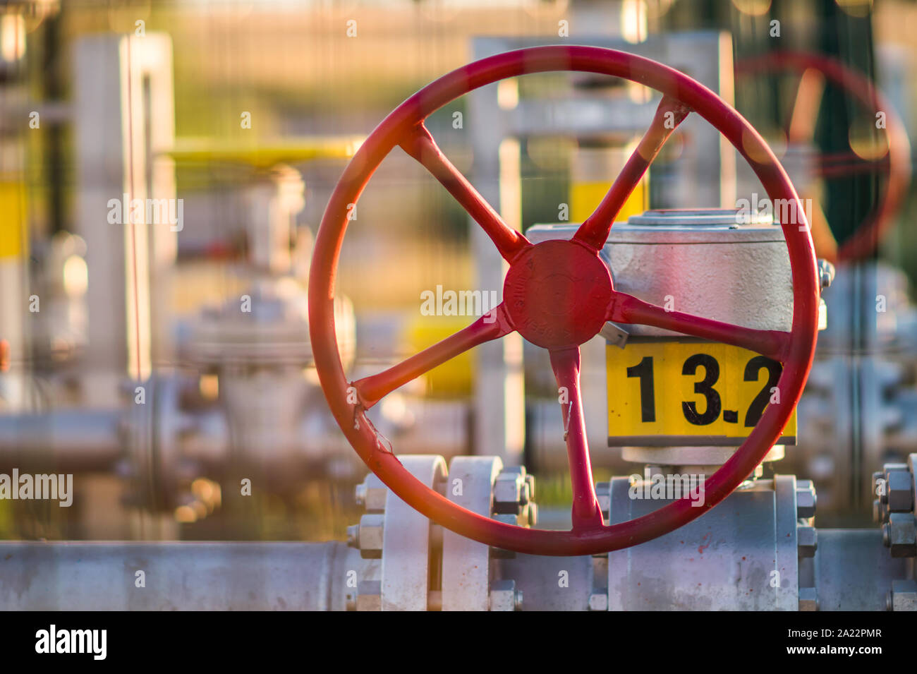 Natural gas pipe and valves hi-res stock photography and images - Alamy