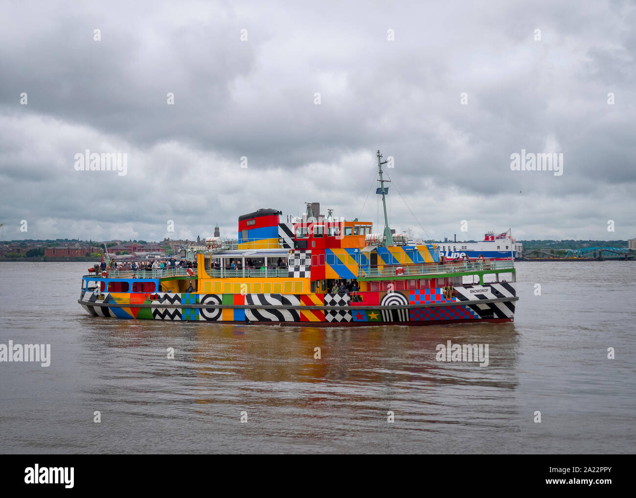 The Mersey Ferry, working between Liverpool and Birkenhead, Snowdrop is ...