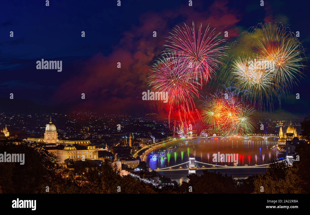 State Foundation Day fireworks 2022 20th August. Celebration fireworks ...