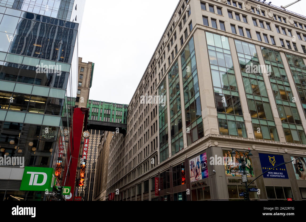 buildings in the midtown Penn Station area in Manhattan New York USA ...