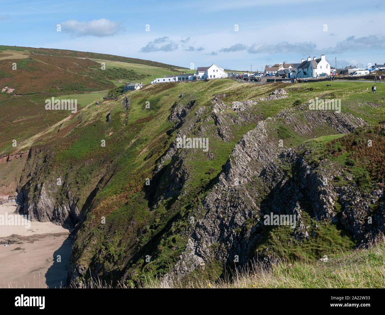 Worms Head South Wales Gower peninsula outside coastal scene - Wales ...