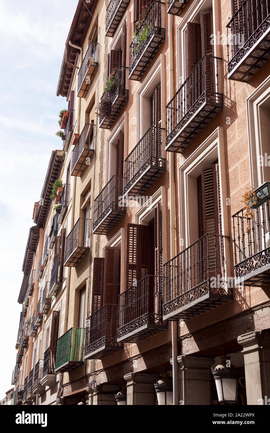 Details of a building in Madrid, Spain Stock Photo - Alamy