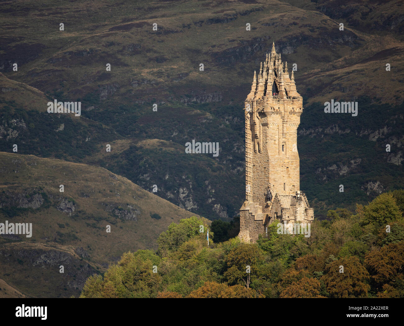 The Wallace Monument on Abbey Craig, Stirling, Scotland Stock Photo - Alamy