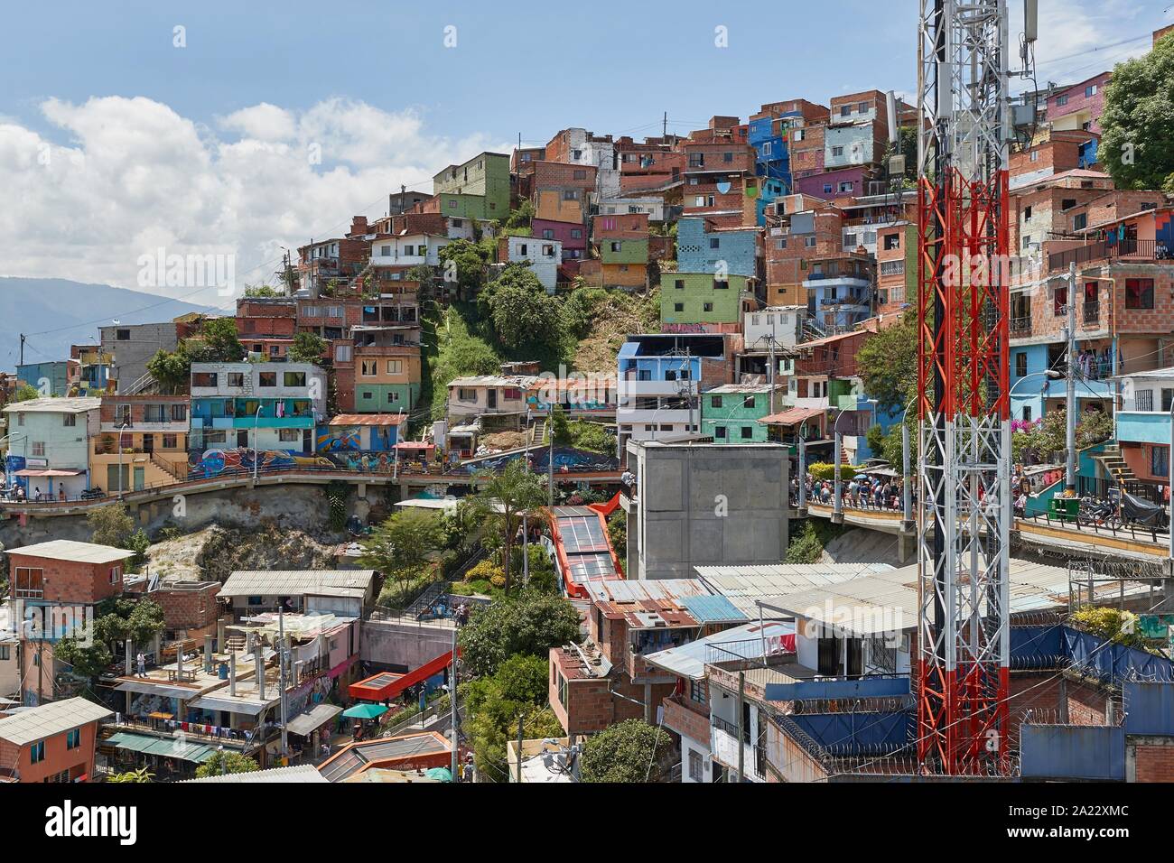 Houses in poor area medellin hi-res stock photography and images - Alamy