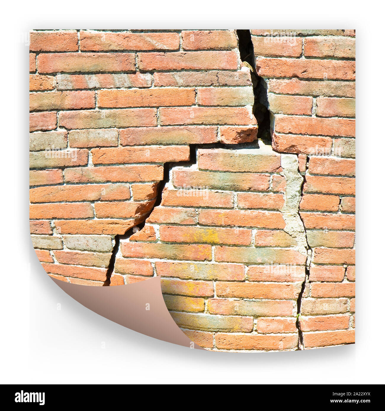 Old construction in brick Cut Out Stock Images & Pictures - Alamy