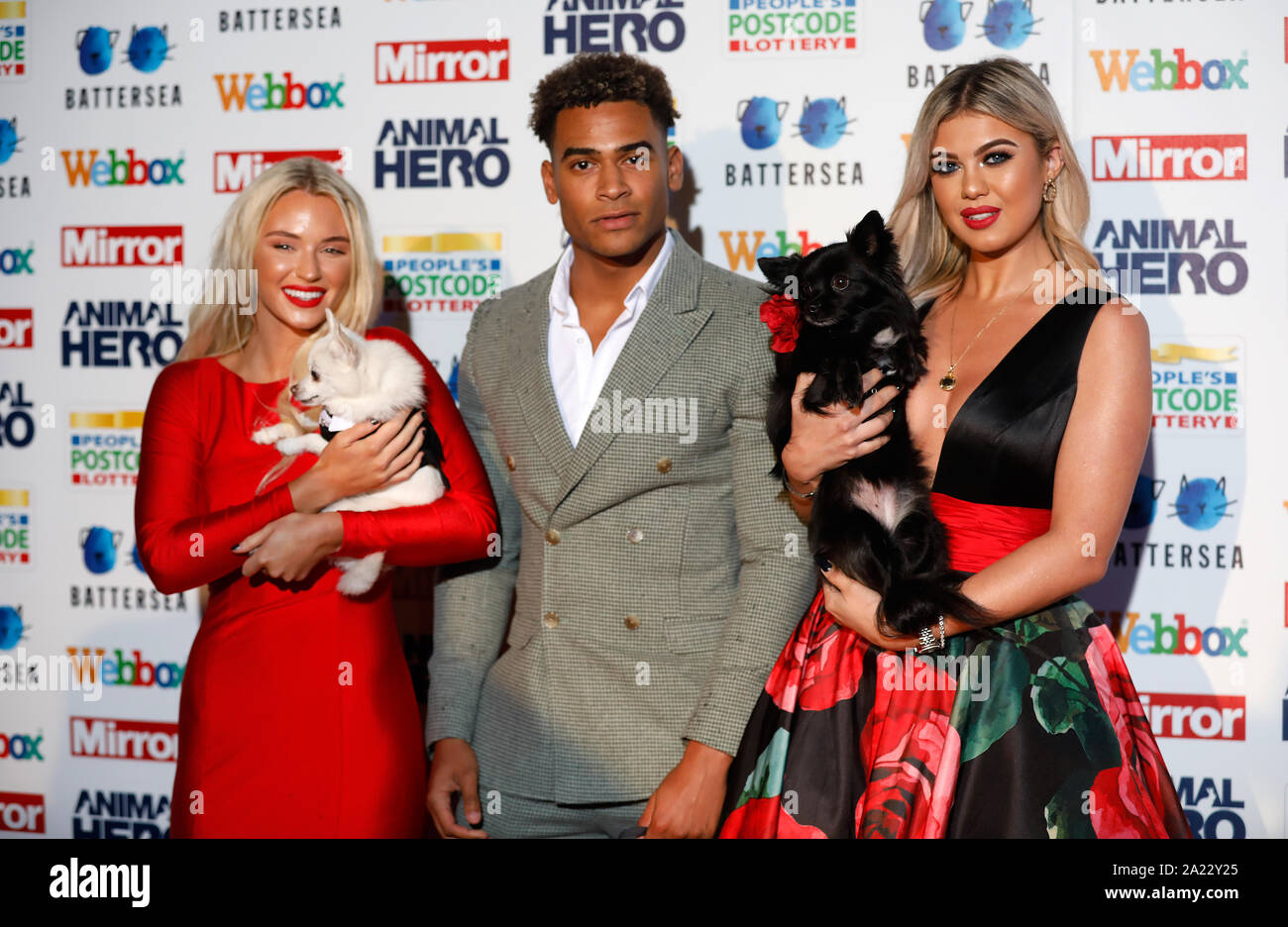 Lucy Donlan, Jordan Hames and Belle Hassan attending the Mirror Animal ...