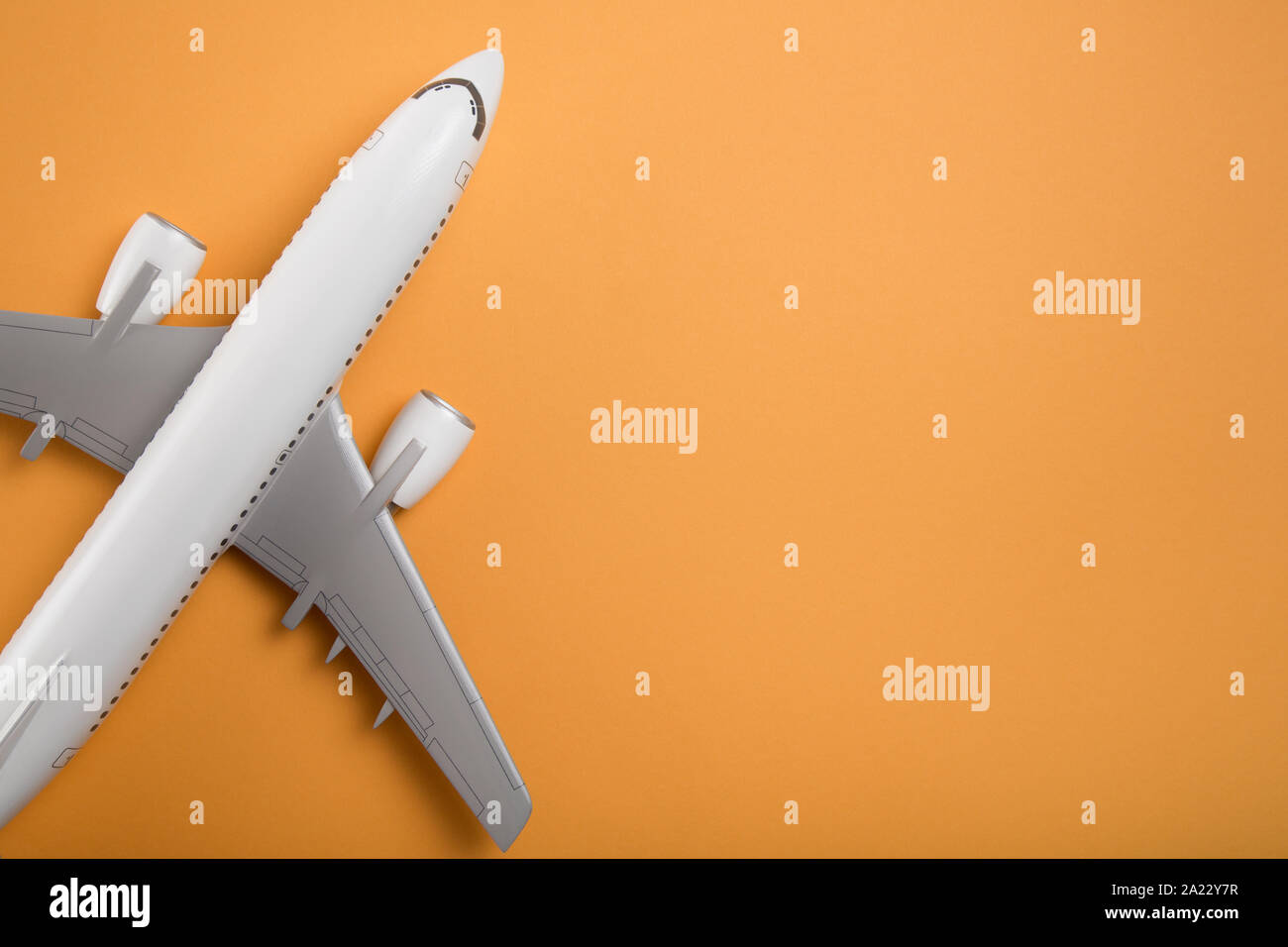Orange And White Airplane High Resolution Stock Photography and Images ...