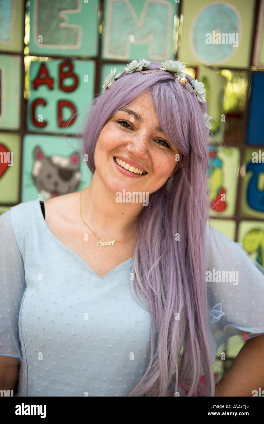 Member of the Pinocchio Park staff working dressed by a Pinocchio Story ...