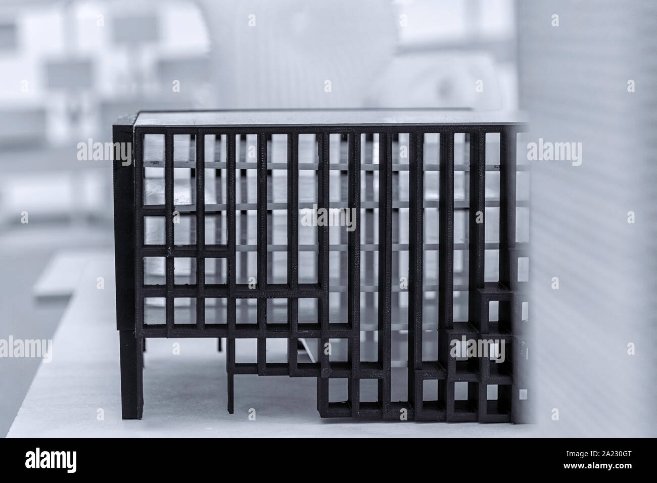 Small scale model of an architectural office building Stock Photo - Alamy